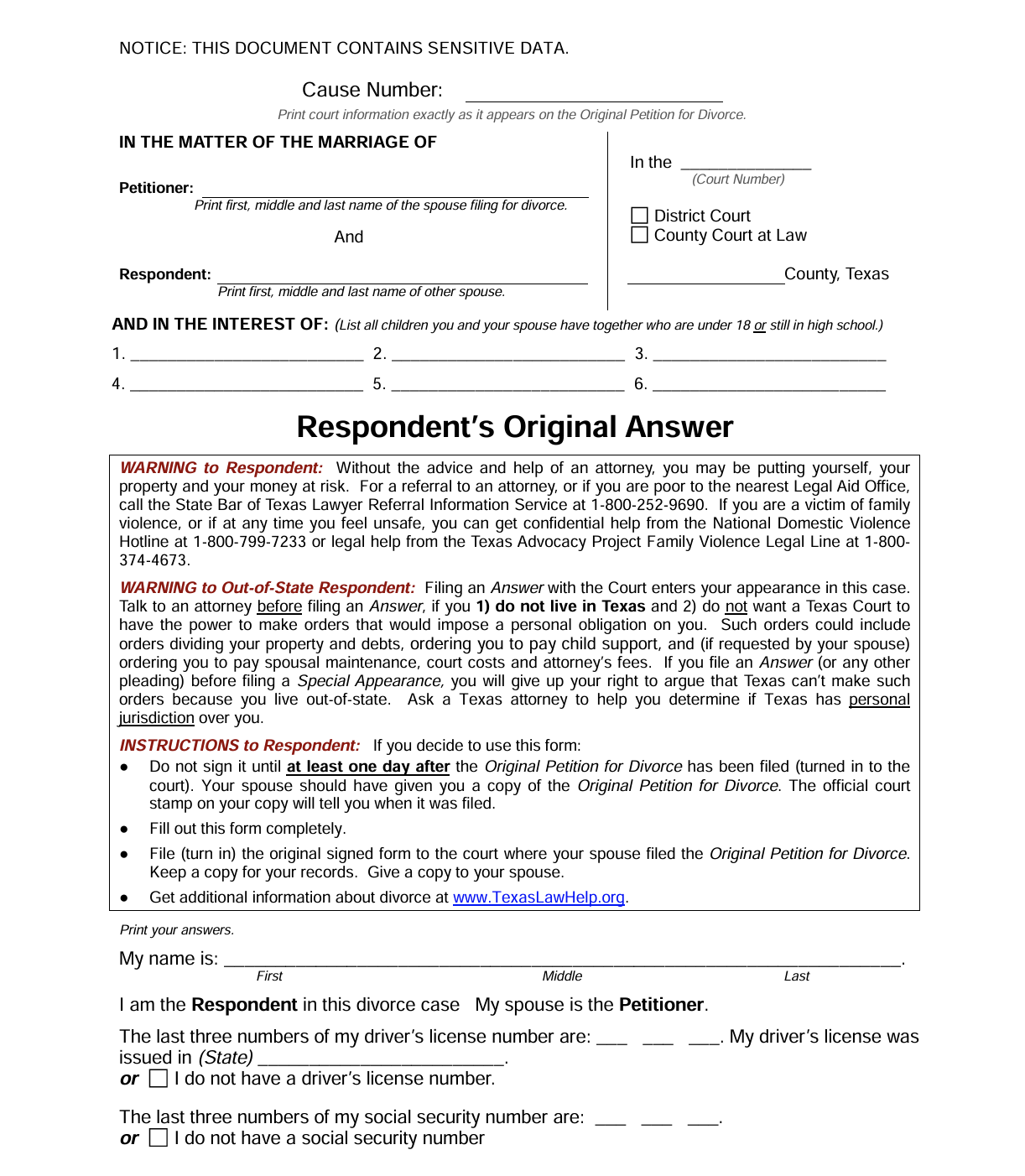 How to Respond to Divorce Papers in Texas: A Step-by-Step Guide
